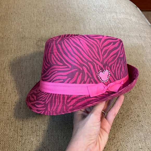 Disney | Accessories | Disney Pink Animal Print Fedora | Poshmark